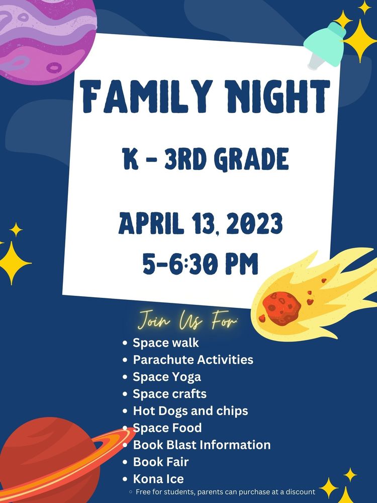 Family Night (K-3rd Grade) | Grandview Elementary School